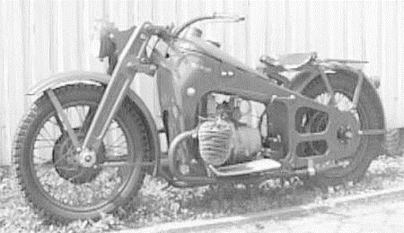 Motocykl Motocyclette Gnome et Rhône X | Encyklopedia Uzbrojenia II Wojny Światowej