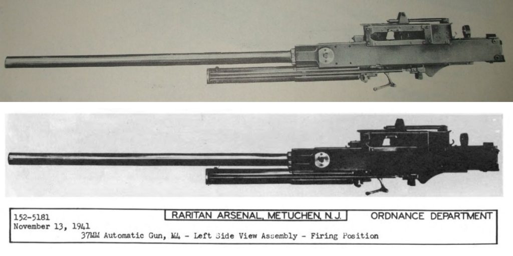 Lotnicze działo pokładowe Gun, Automatic, 37-mm, M4 | Encyklopedia ...