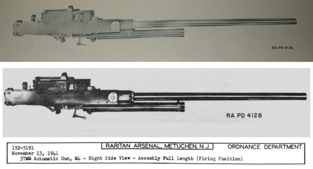 Lotnicze działo pokładowe Gun, Automatic, 37-mm, M4 | Encyklopedia ...